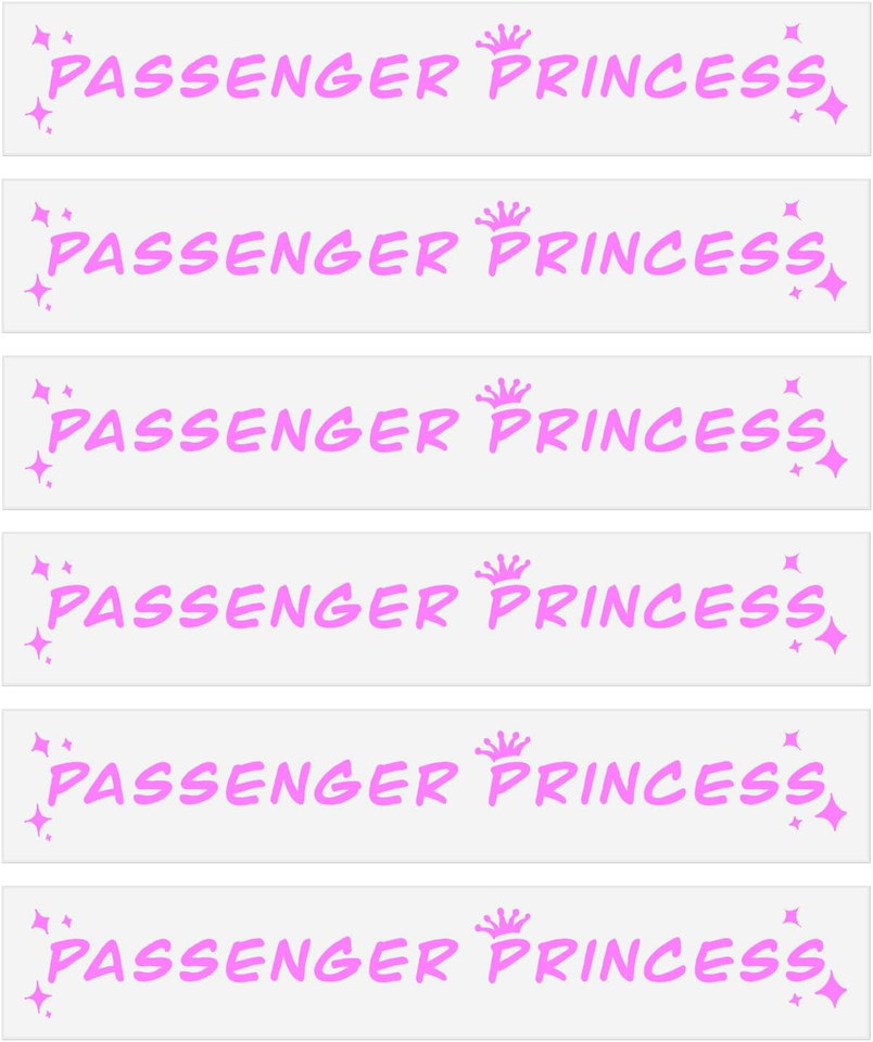 Passenger Princess Stickers, 6Pcs Cute Funny Rearview Mirror Sticker ...