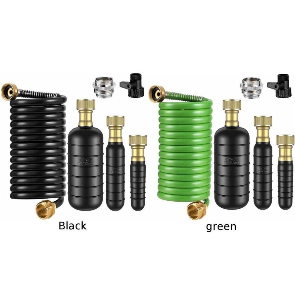 Drain Bladder Kit 3 Pieces for Pipe Cleaning with Hose Valve and Brass ...