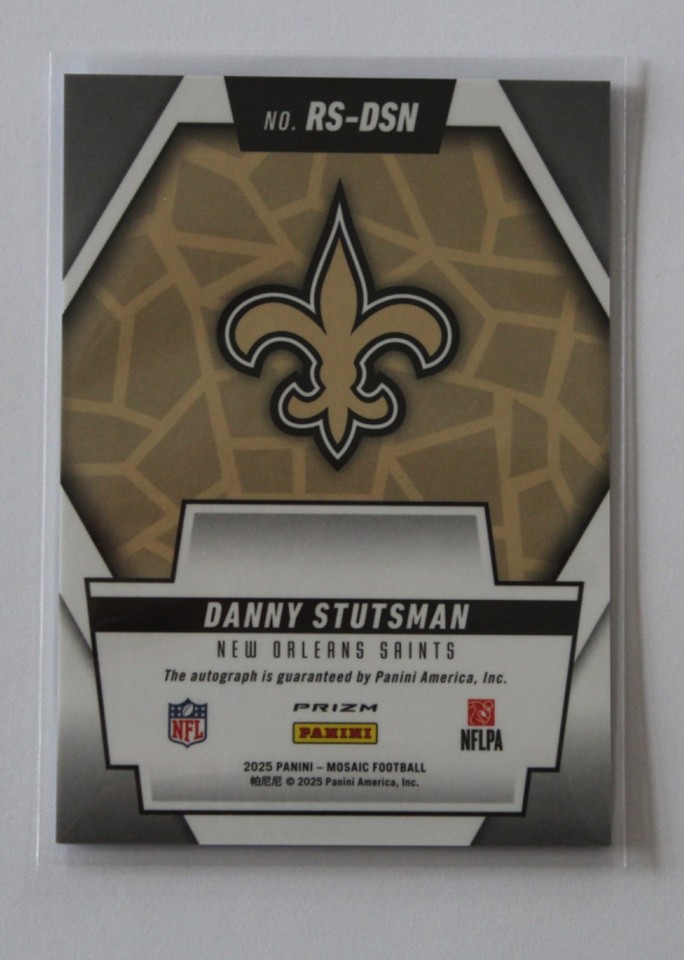 2025 Mosaic Danny Stutsman Blue No Huddle Rookie Scripts Auto, RC | eBay