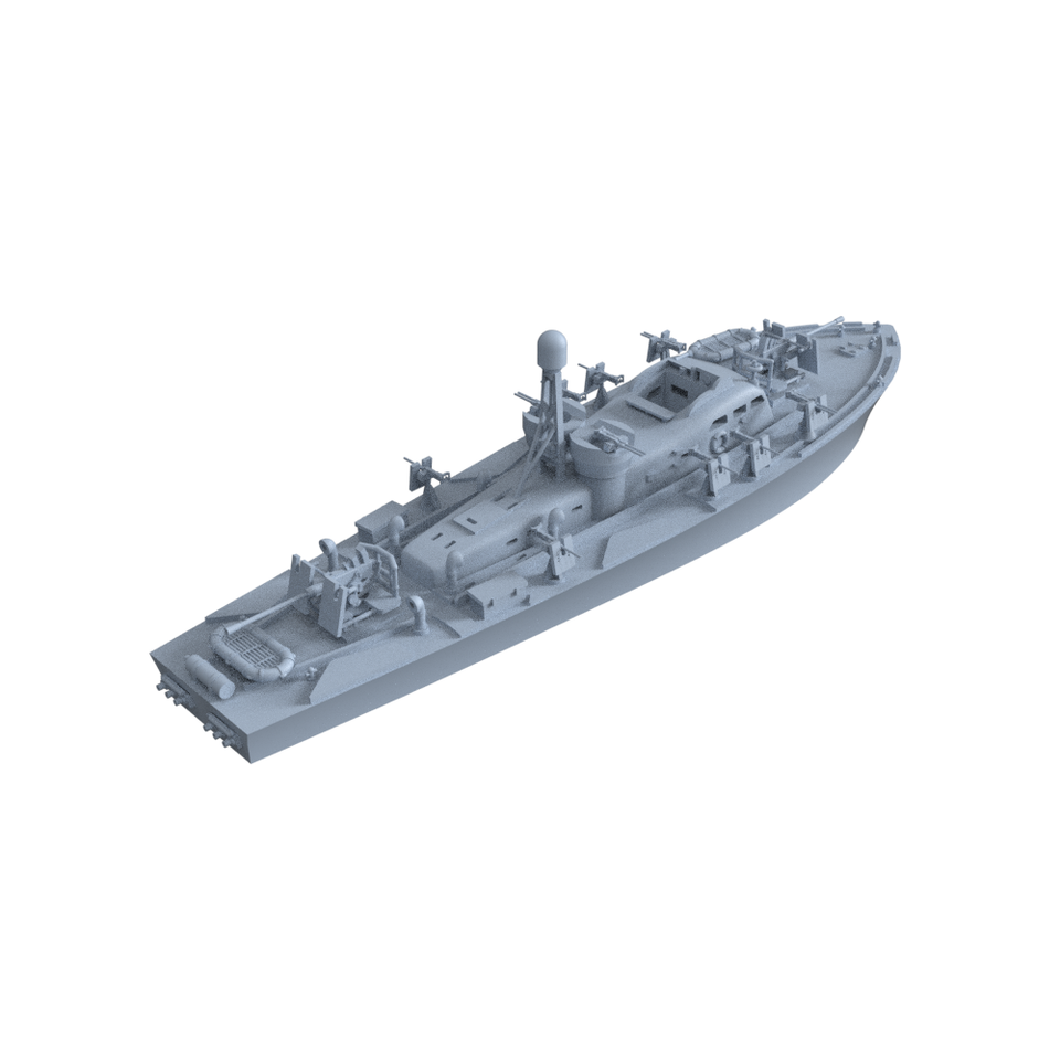 SSMODEL 1/72 Military Model Kit USS Elco 77-Foot PT Boa PT-59 WaterLine ...