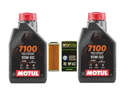 KTM Motul Oil Service Kit 7100 10w50 2 Litres + HF652 KTM SXF350 2023 ...