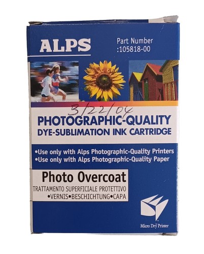 ALPS 105818-00 Photo Overcoat Ink Cartridge MD Series, New Open Box | eBay