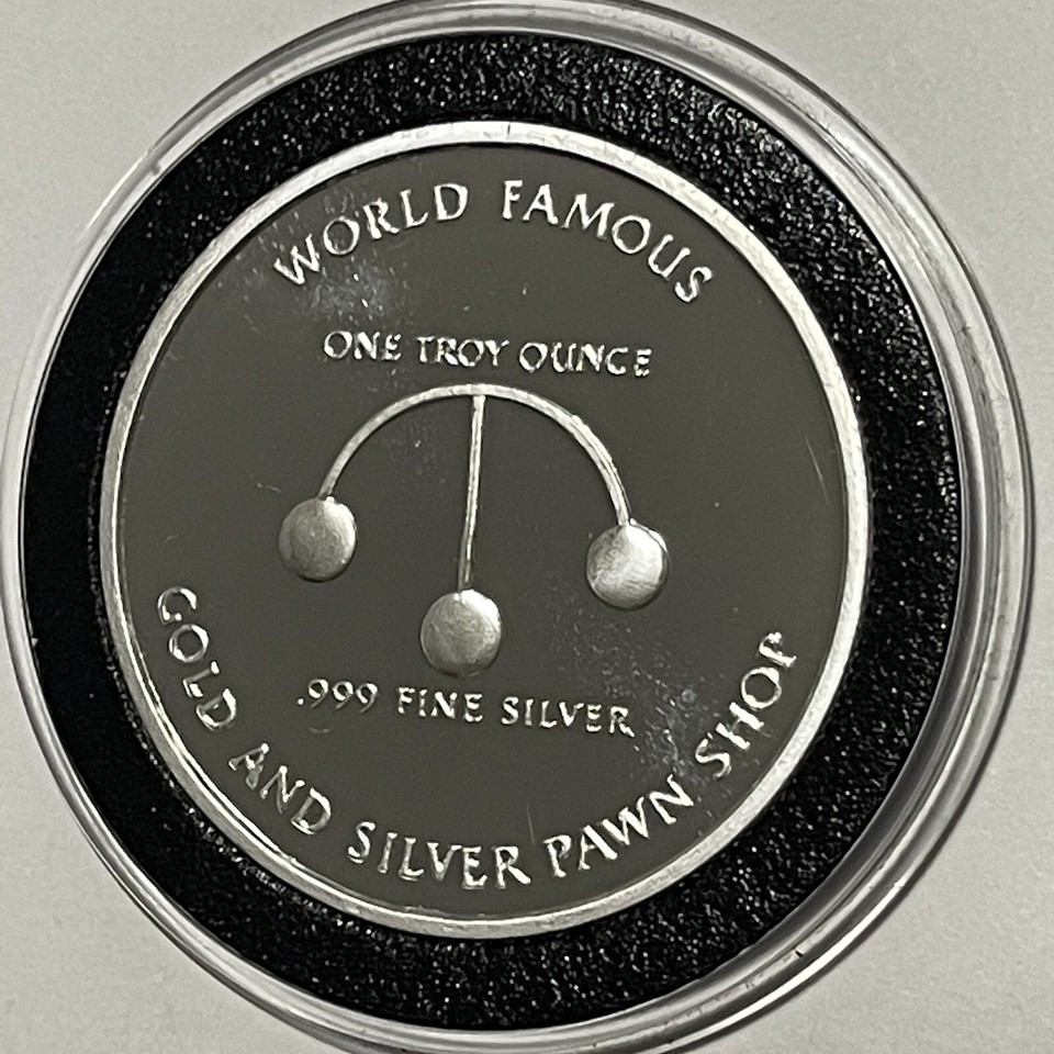 Gold & Silver Pawn Stars Shop Proof Coin 1 Troy Oz .999 Fine Silver ...