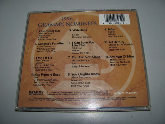 1996 Grammy Nominees by Various Artists (CD, 1996) for sale online | eBay