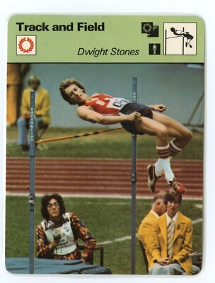 Dwight Stones - Track and Field Sportscasters Card- LAMINATED | eBay
