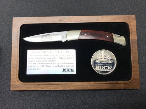 Vintage 501 Buck Knife 100 Years Centennial Collectors Case ...