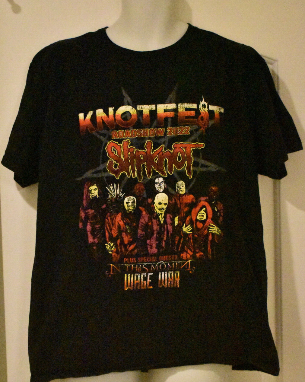 Knotfest Roadshow 2022 Slipknot Black Concert T Shirt… - Gem