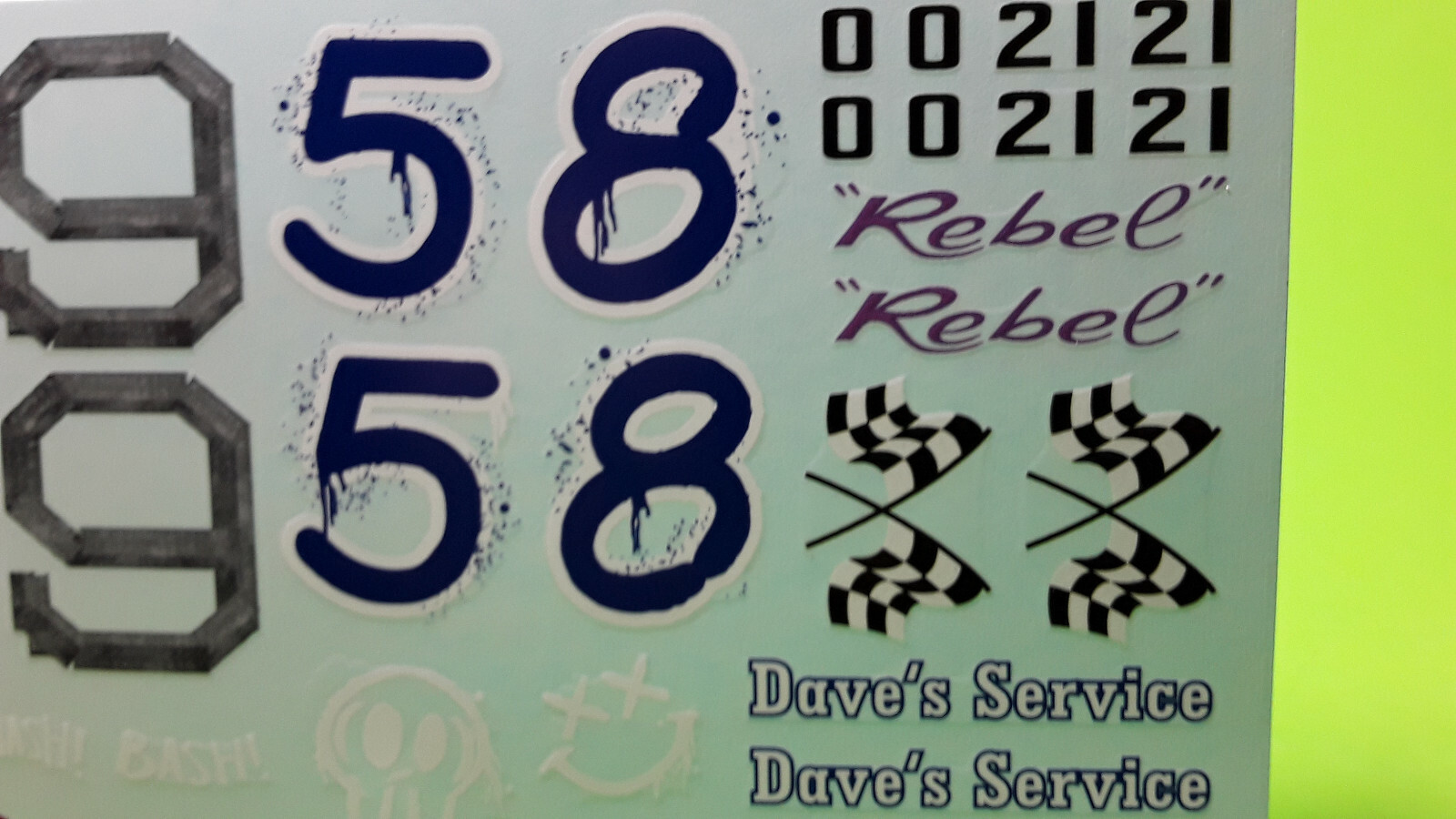 65 1965 Ford Fairlane 500 Modified Stocker 1/25 Waterslide Decal Sheet ...