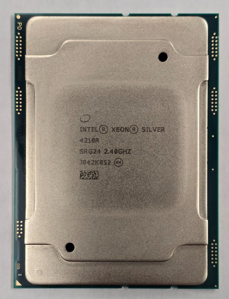 (1) Intel Xeon SILVER 4210R SRG24 2.4GHz 13.75MB Socket 3647 Server CPU ...
