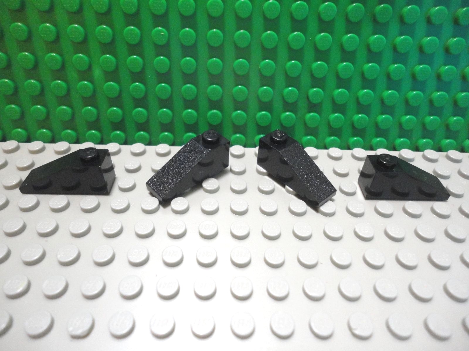 Lego 4 Black 3x1 Slopes 33 degree brick block NEW | eBay