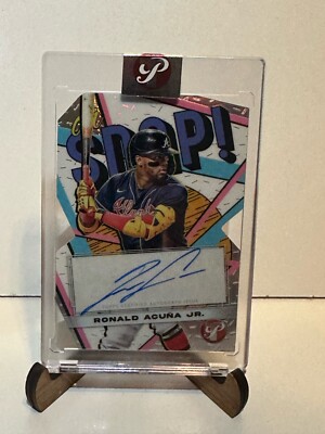 Ronald Acuna Jr, Oh Snap!, Refractor Die Cut on card auto, SP | eBay