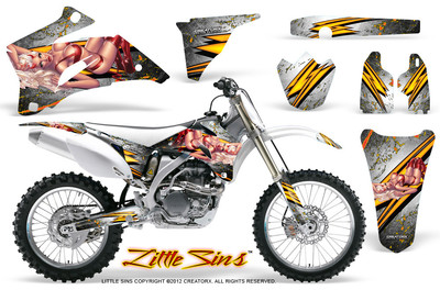 YAMAHA YZ250F YZ450F 06-09 GRAPHICS KIT CREATORX DECALS LSW | eBay