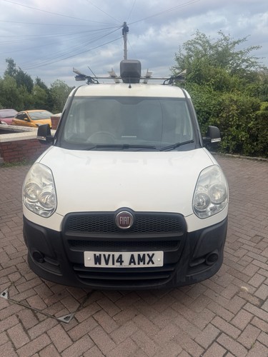 2014 Fiat Doblo LWB. Ex BT Van Complete With Racking, Roof Box And Bars ...