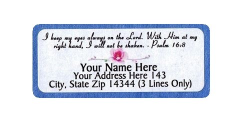 Beautiful Bible Verse Design7-Personalized Address Labels 50PCS FREE US ...