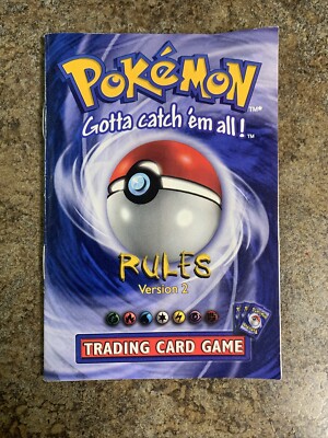Vintage Pokemon Trading Card Game Rulebook/Starter Rules/Rulebook ...