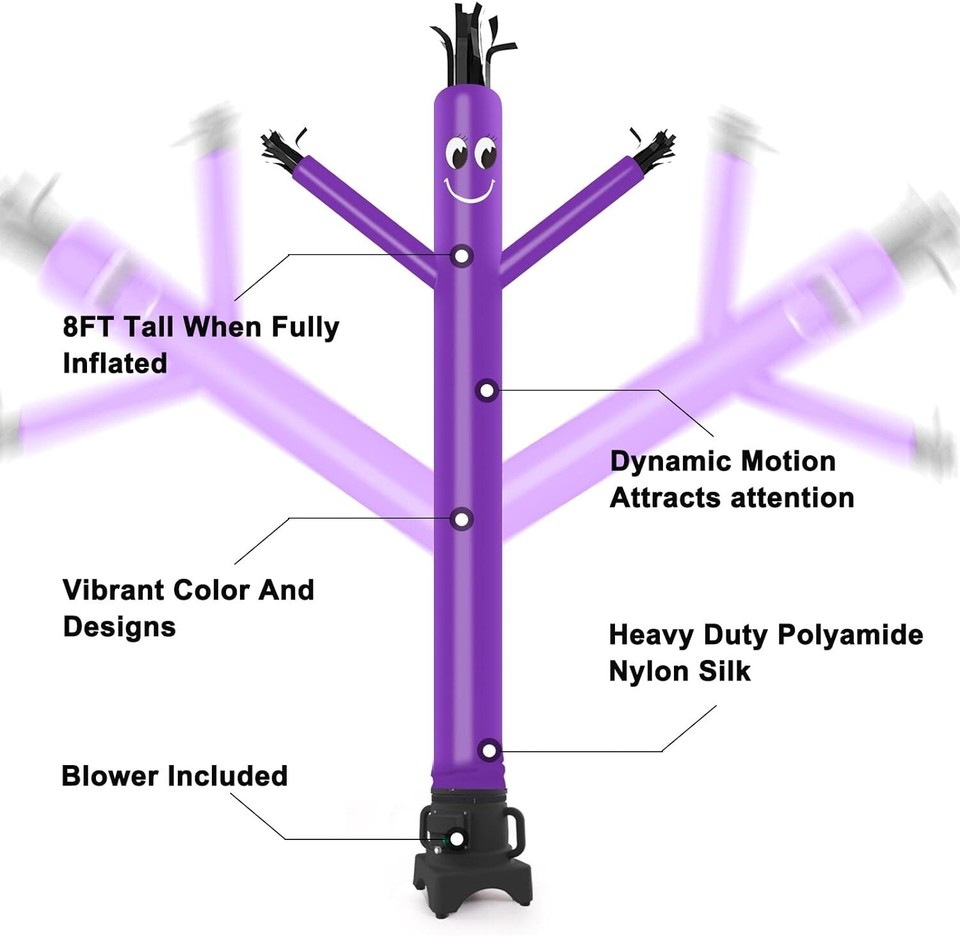 MOUNTO 8FT Inflatable Puppet Dancer with 1/3hp Blower Complete Set-Air ...