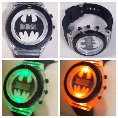 Batman Watch Tm & Dc Comics By Accutime Multicolor Flashing Light Up ...