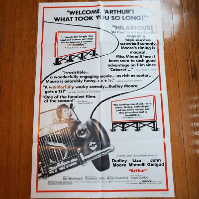 Arthur 1981 Original Vintage Movie Poster One Sheet | eBay