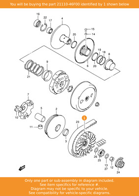 SUZUKI Face, Fixed Drive, 21110-46F00 OEM | eBay UK