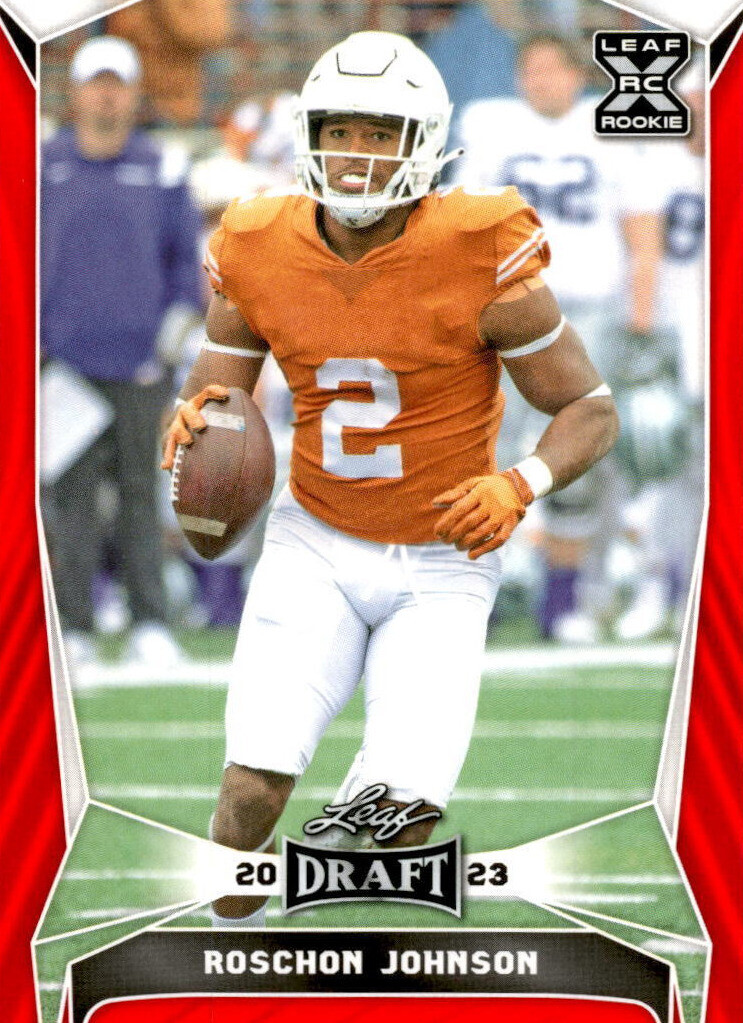 2023 Leaf Draft - Red #68 Roschon Johnson (RC) for sale online | eBay