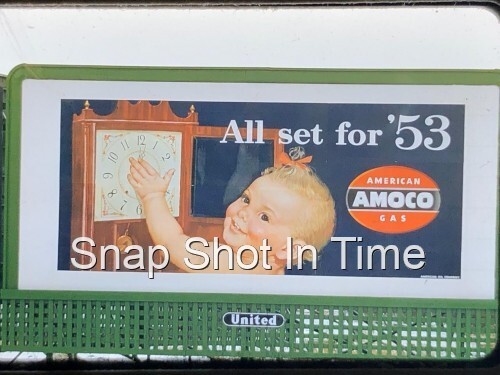Amoco American Gas Ad "All set for 53" 1952 Billboard Sign Advertising ...