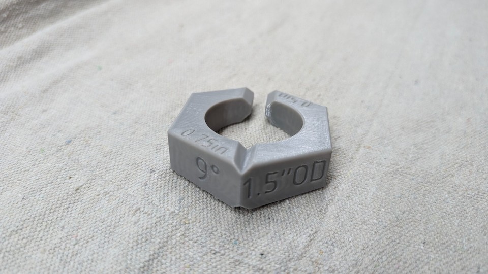 Exhaust Pie cut jig template 9 and 15 degree 1.5"-5" set turbo ...