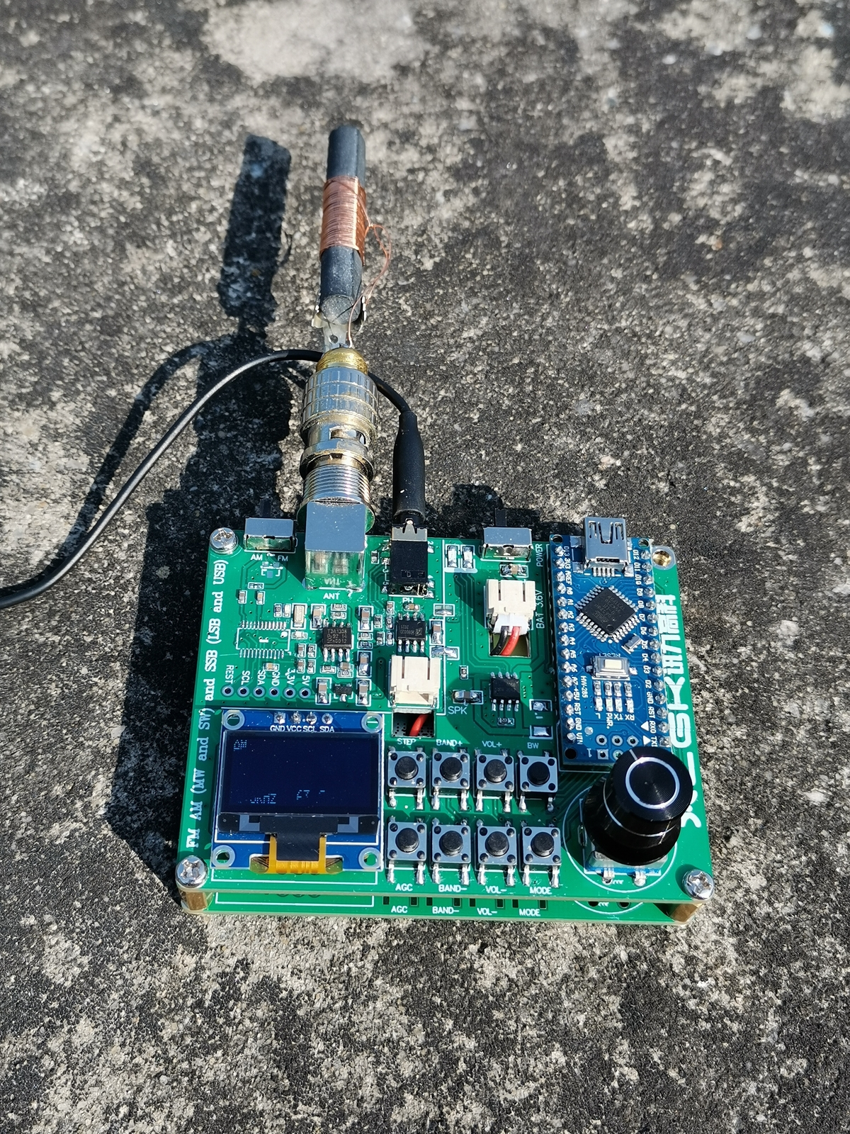 SI4732すべてのバンド受信機fm am mw amp; sw ssb lsb usb 内蔵バッテリース 大特価放出！