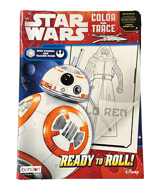 Disney Star Wars - Color & Trace Coloring Book - Ready To Roll - Bendon ...
