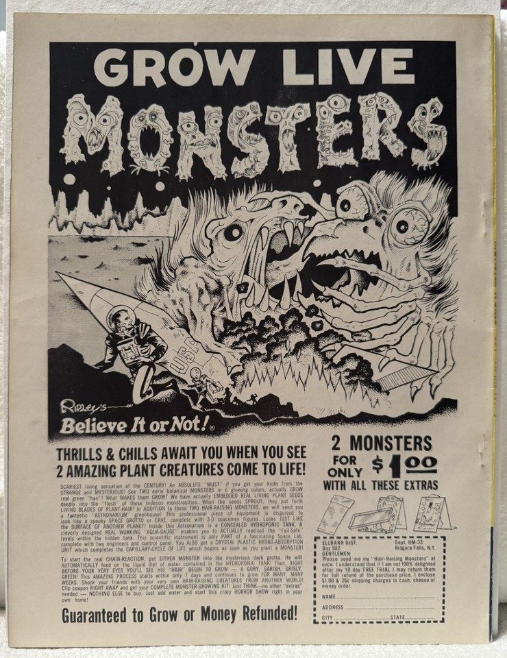 Monster World #3 Apr. 1965 VF HIGH GRADE original copy - Look!! | eBay