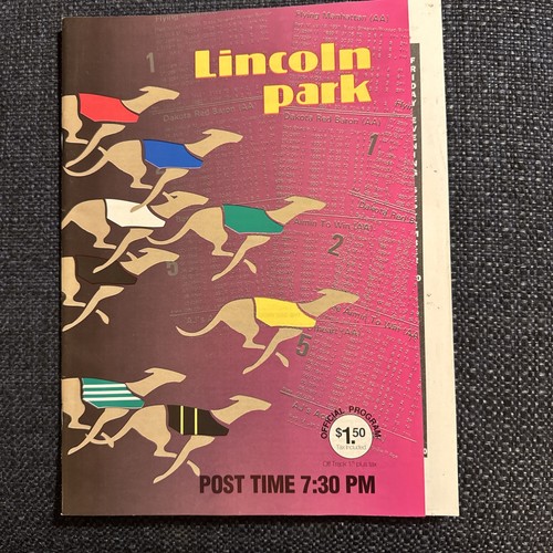 1996 Lincoln Park First Night AMERICAN Derby Greyhound Dog Racing ...