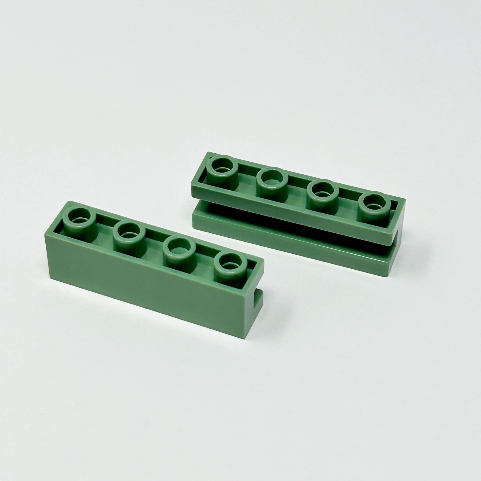 2653 LEGO Parts Brick Modified 1x4 w/ Groove SAND GREEN (2) | eBay