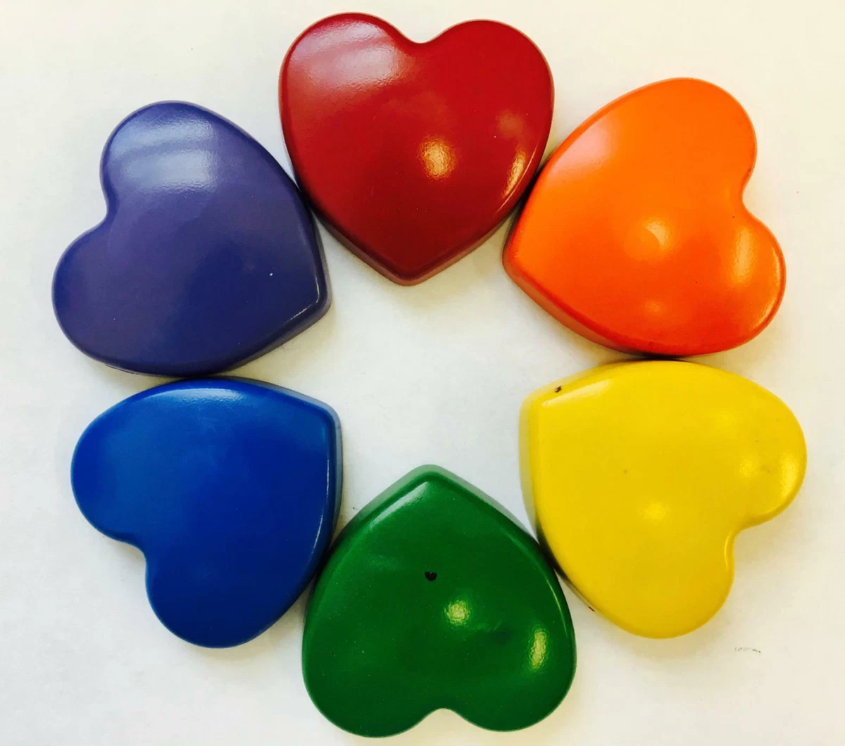 Rainbow Crayons Heart