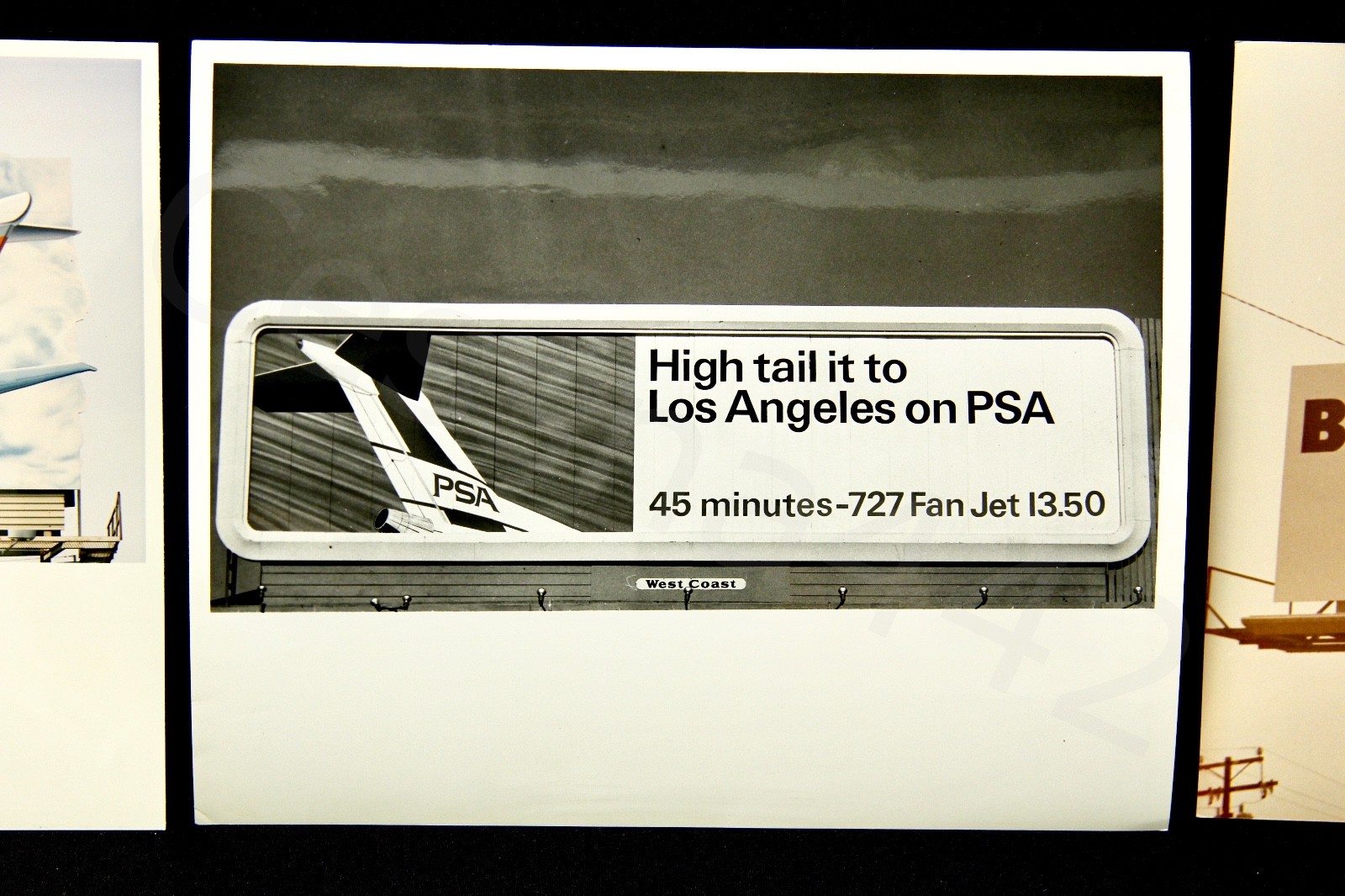 PSA Original Vintage Billboard Photographs Lot of 3 Pacific Southwest ...