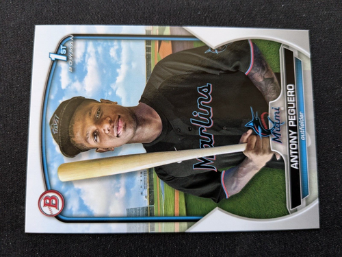 2023 Bowman Baseball Card # BP-62 Antony Peguero - Miami Marlins 1st ...