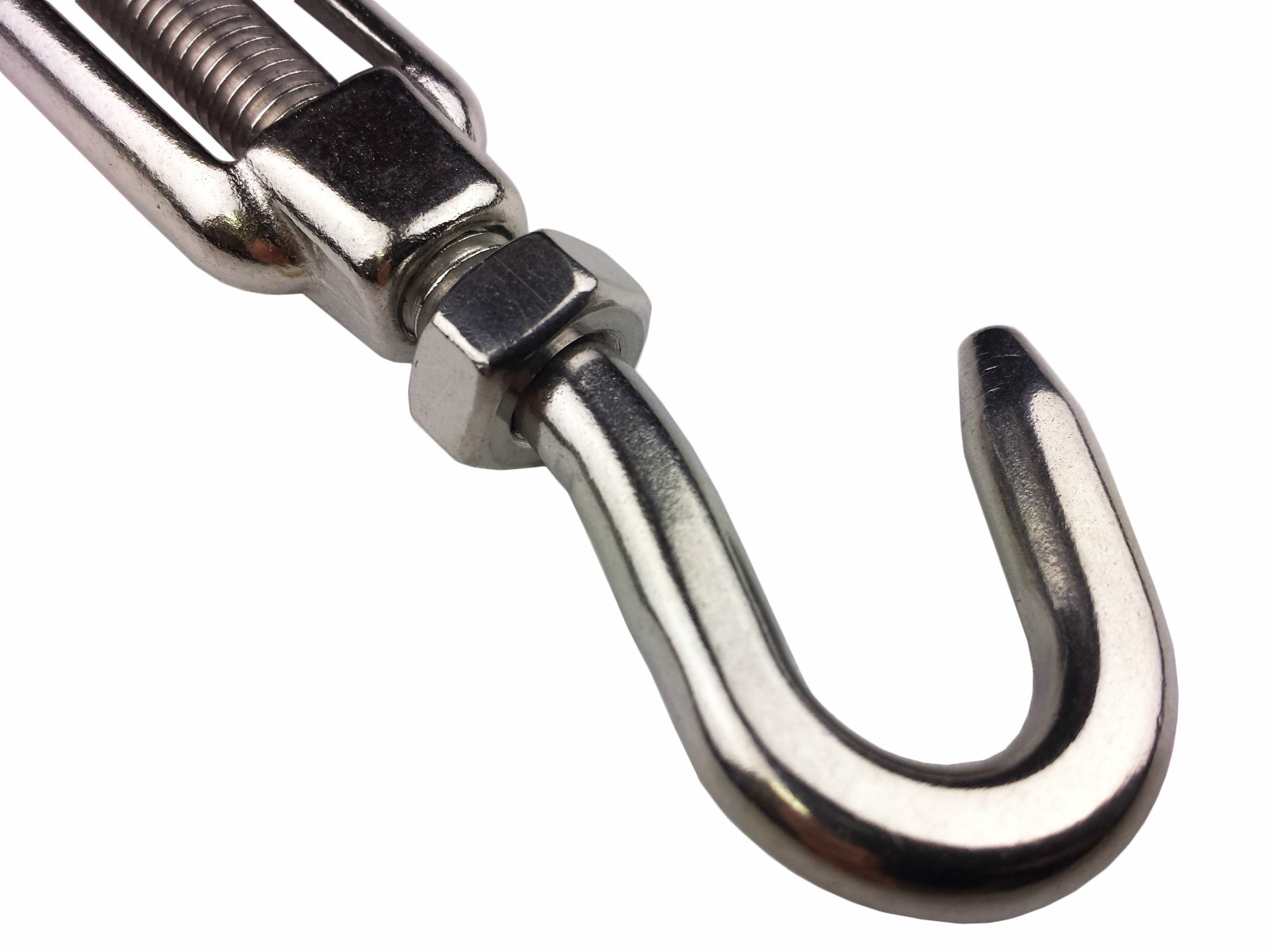 20 X TURNBUCKLE HOOK HOOK 316 STAINLESS STEEL RIGGING SCREW 8mm for ...