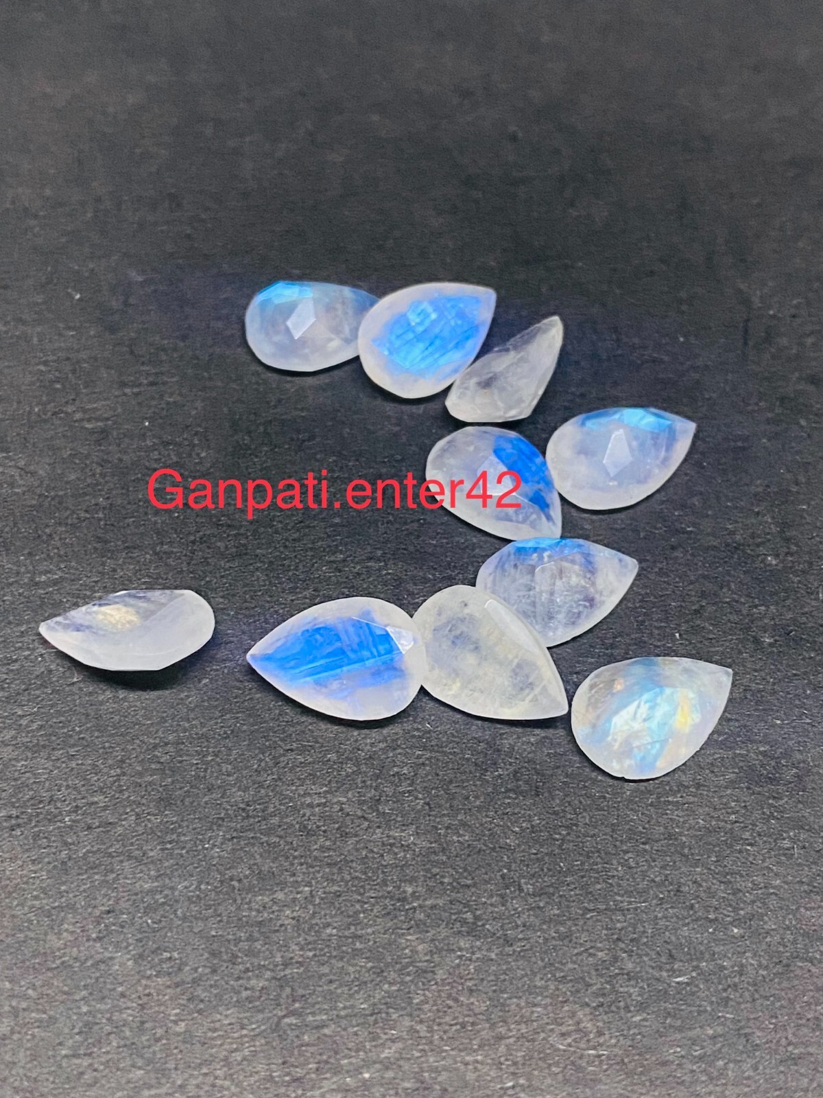 Rainbow Moonstone Loose Gemstone Faceted Pear Cut 7x5 MM Natural 10 Pcs ...