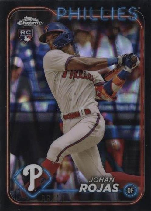 2024 Topps Chrome - Johan Rojas #273 Black Raywave Refractor /10 (RC ...