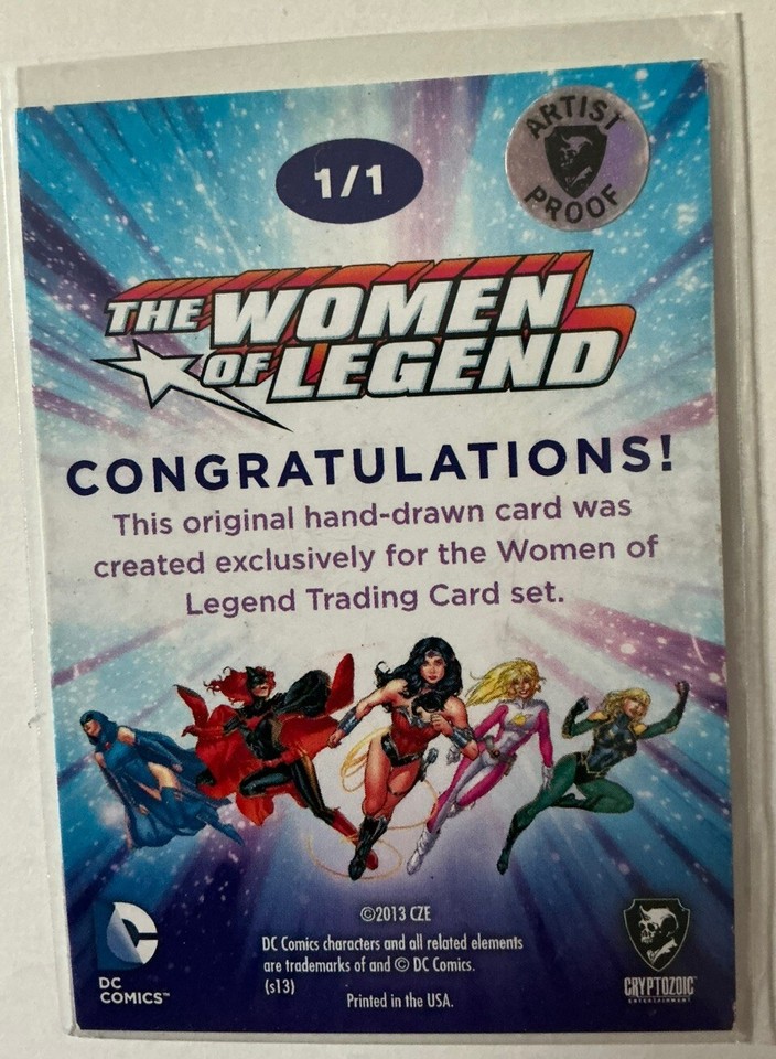 Dc Comics Sketch Trading Card Legend Catwomen AP Tony Perna | eBay