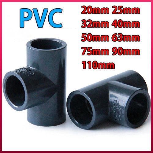 Tee PVC Pipe Fitting T-Shaped Coupling Connector Part 20mm 25mm 32mm ...