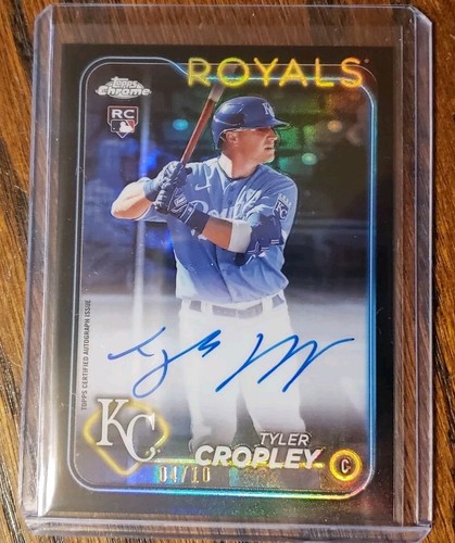 4/10 SSP 2024 Topps Chrome Baseball Tyler Cropley RC #RA-TC Auto Black ...