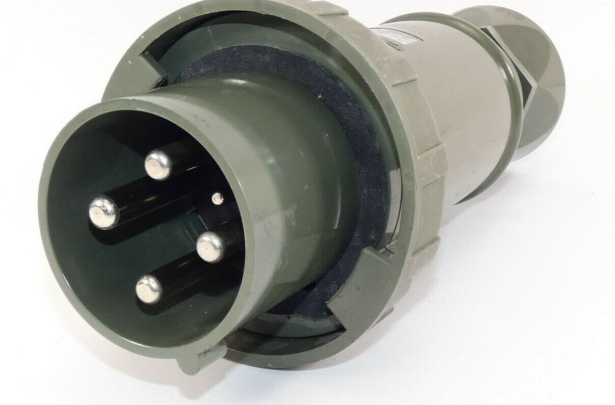 CEEform Stecker m.Kabelverschraubung 125A*-2h über 50-500V | 301-500Hz ...