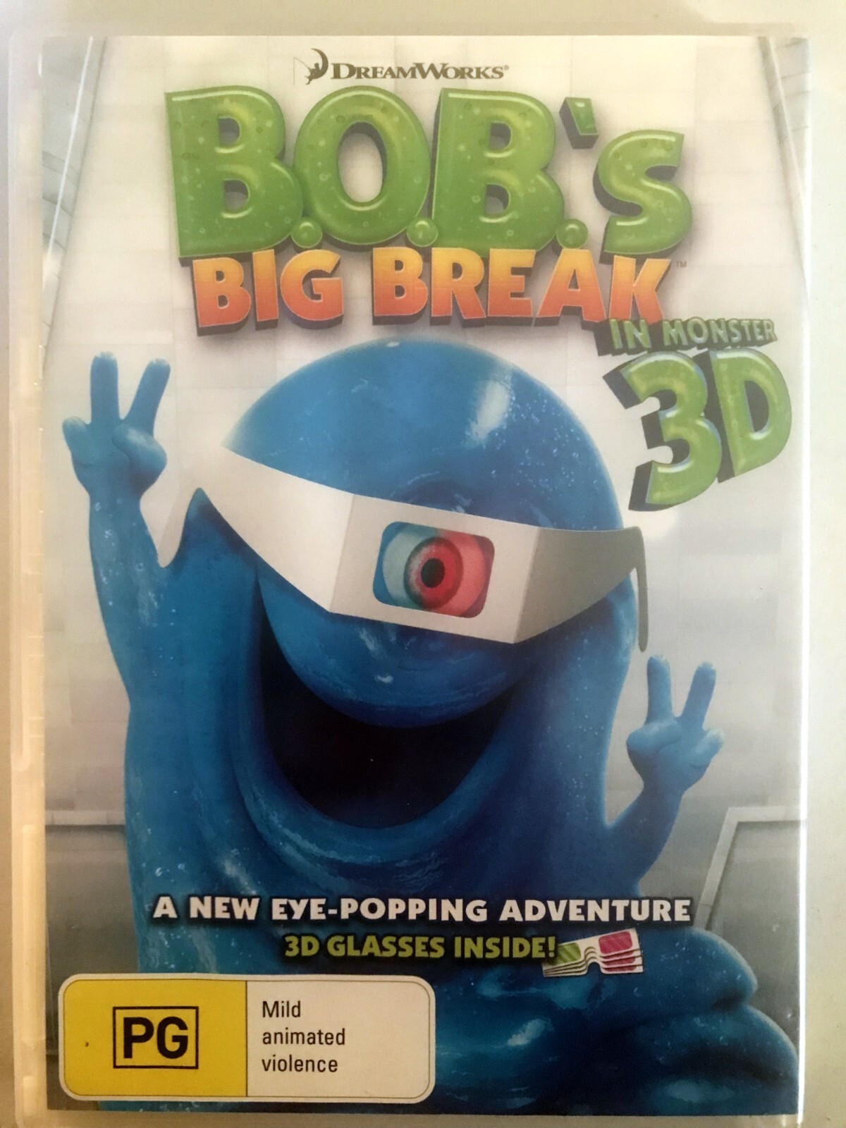 Bob's Big Break in Monster 3D - PAL Region 4 DVD w/ 1 x 3D Glasses) VGC ...
