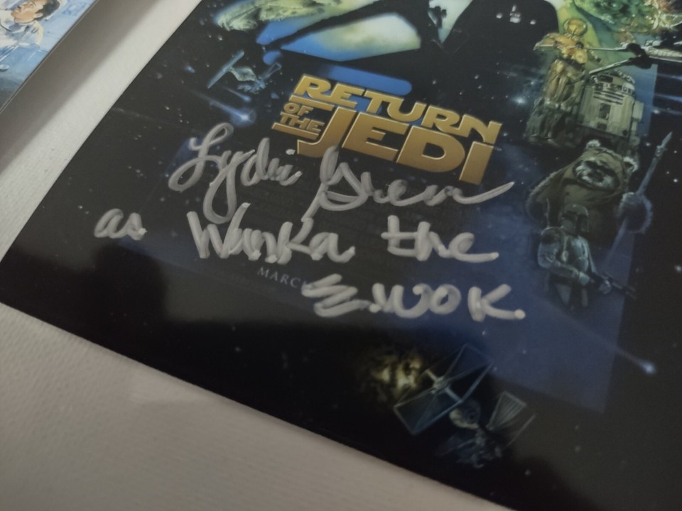 STAR WARS RETURN OF THE JEDI LYDIA GREEN EWOK SIGNED AUTOGRAPHED 4x6 ...