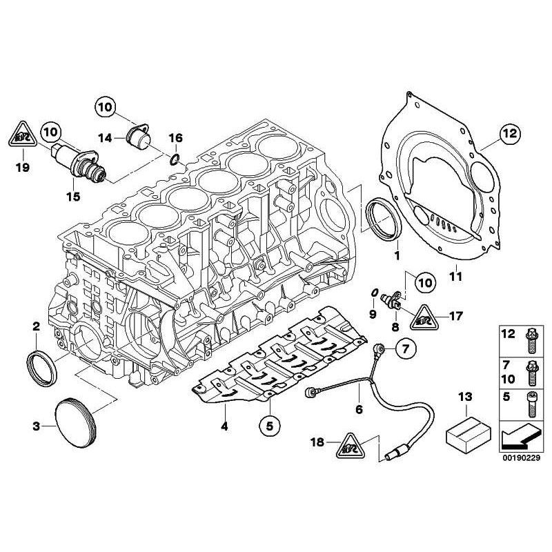 5x Original BMW 11417529984 - Schraube Aussentorx M8X31-AL 1er 3er 5er ...