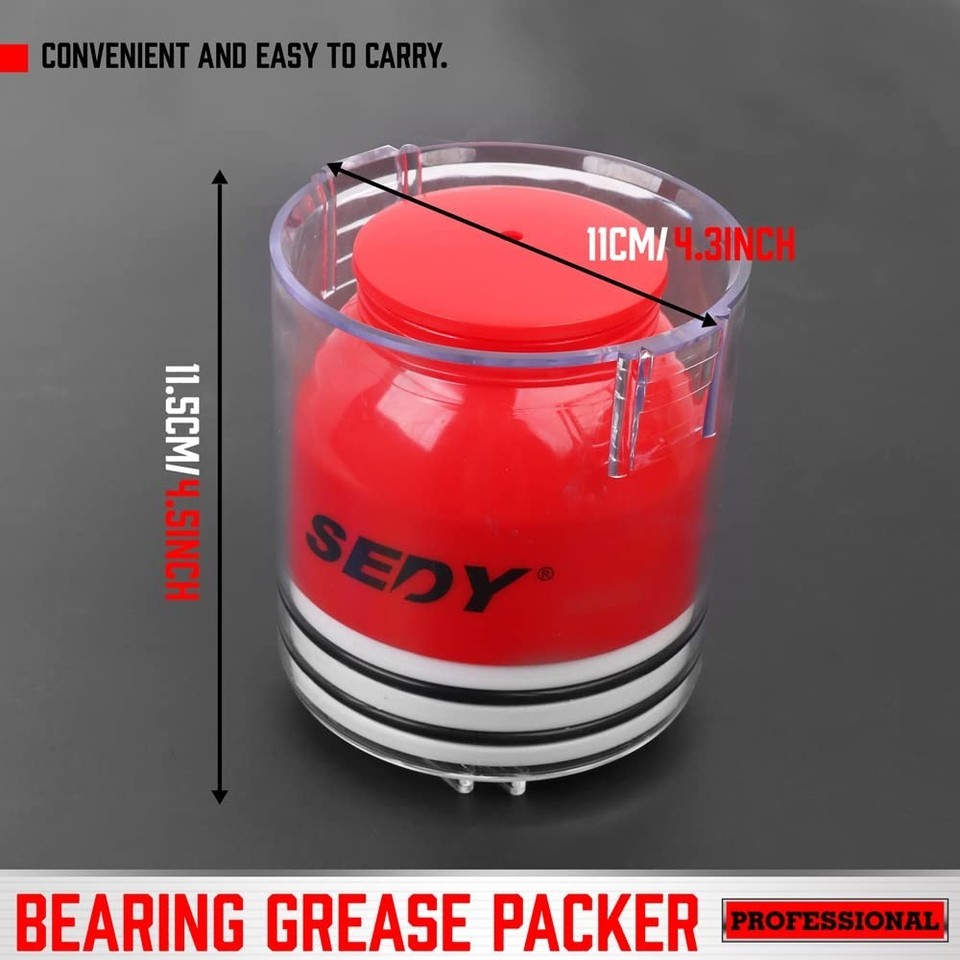 Premium Bearing Packer Kit - Effortlessly Flushes Old Grease and ...
