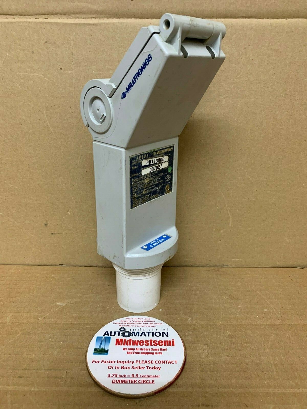 MILLTRONICS THE PROBE 86113000 PROBE ULTRASONIC MEASURER SN:007927 ...