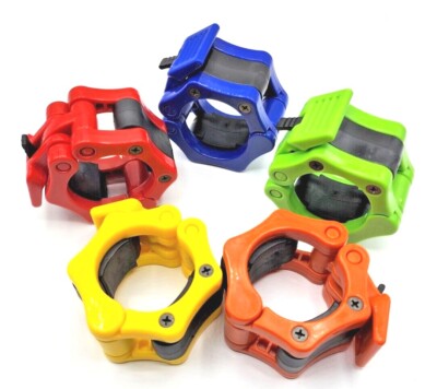 2pc 50mm (2"inch) Olympic Weight Bar Collars Barbell Weightlifting ...