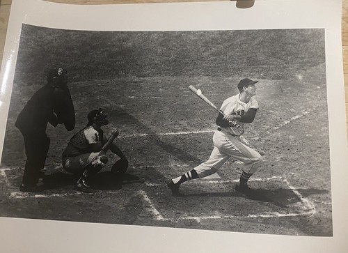 RED SOX Ted Williams “The SPLENDID SPLINTER” TYPE 1 - 11x14 Hitting ...