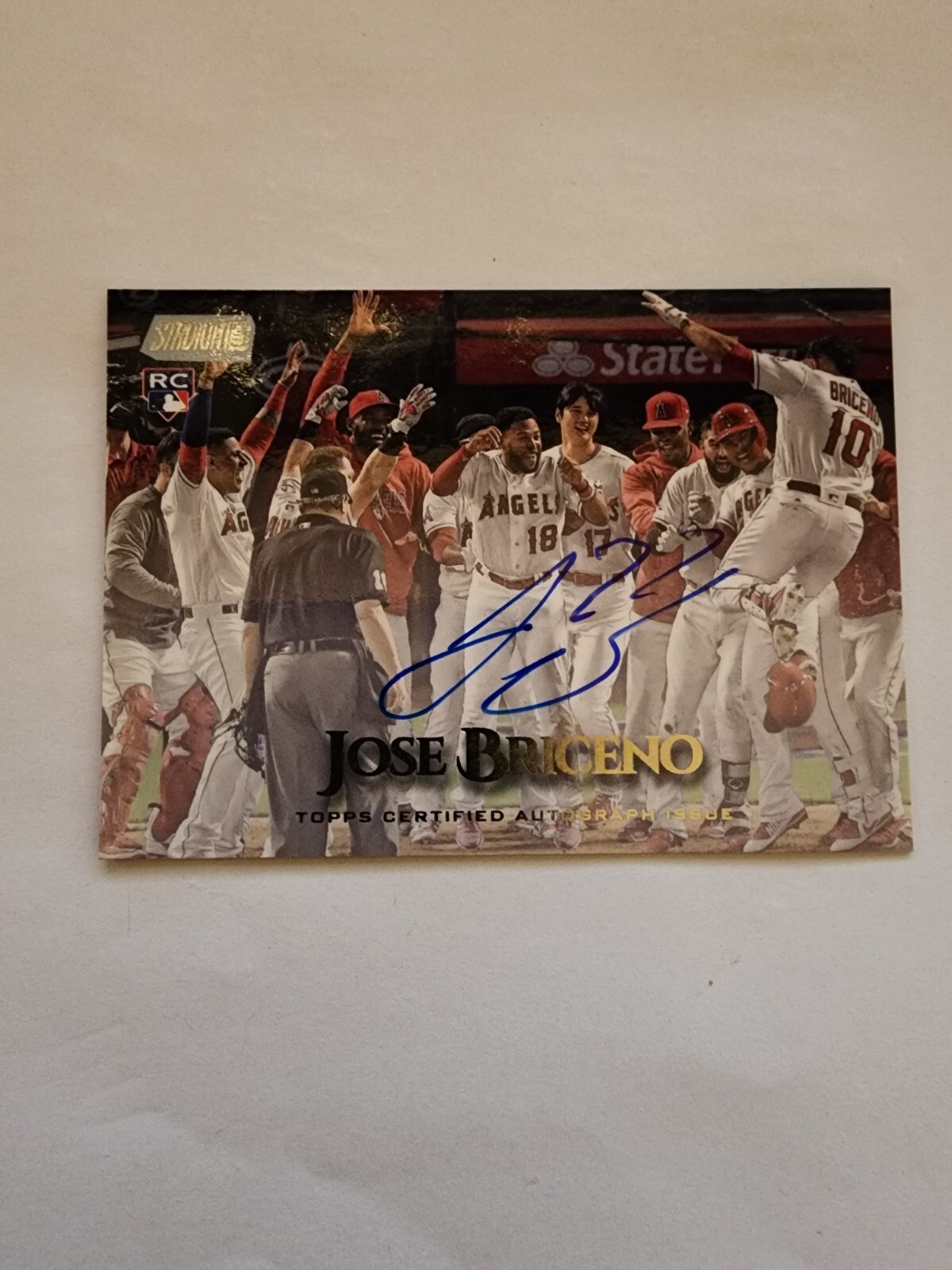 2019 STADIUM CLUB BASEBALL JOSE BRICENO RC AU SCA-JBR ANGELS MLB OHTANI ...