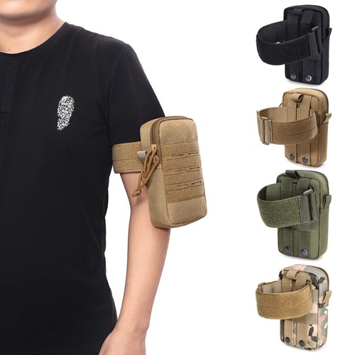 Tactical Molle Arm Pouch Waist Bag Multifunction EDC Tool Bag Hunting ...